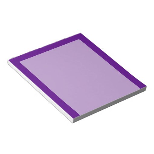 Purple Accent Color Decor Customizable Notepad | Zazzle
