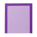 Purple Accent Color Decor Customizable Notepad | Zazzle