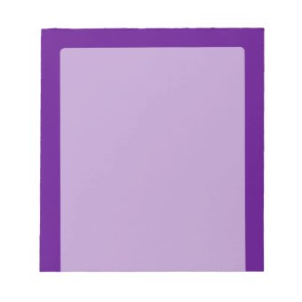 Purple Accent Color Decor Customizable Notepad | Zazzle