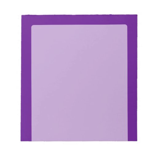 Purple Accent Color Decor Customizable Notepad | Zazzle