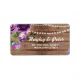 Purple Address Labels Stickers Wood Flowers | Zazzle