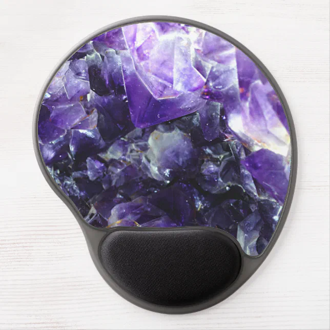 Purple amethyst gel mouse pad | Zazzle
