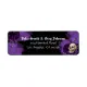 Purple and Black Gothic Return Address Label | Zazzle