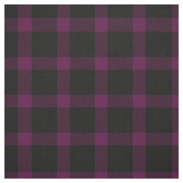 Modern Purple Plaid Fabric | Zazzle