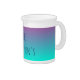 Purple and Blue Gradient Personalized Pitcher | Zazzle