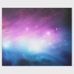 Purple and blue Space Galaxy Sky Wrapping Paper | Zazzle