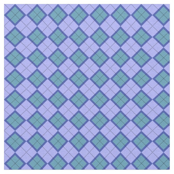 Modern Purple Plaid Fabric | Zazzle
