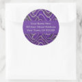 purple and grey address labels | Zazzle