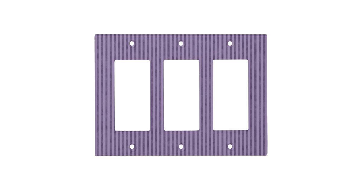 Purple and Lavender Stripes Light Switch Cover | Zazzle