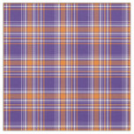 Orange plaid fabric | Zazzle