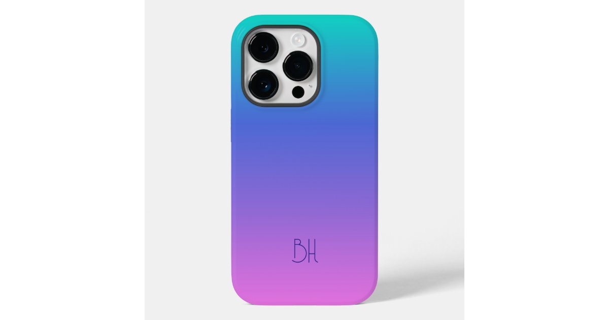 Purple and pink and turquoise ombre background Case-Mate iPhone case ...