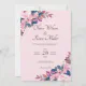 Purple and Pink Vintage classic Wedding Invitation | Zazzle