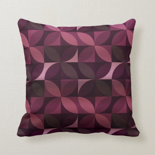 Purple and Plum Modern Pattern Throw Pillow | Zazzle.com