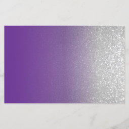 Purple and Silver Glitter - Program | Zazzle