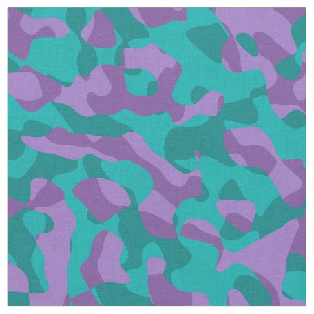 Teal Camo Fabric | Zazzle.com