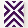 Purple and White Chevrons Sketch Notes Notebook | Zazzle