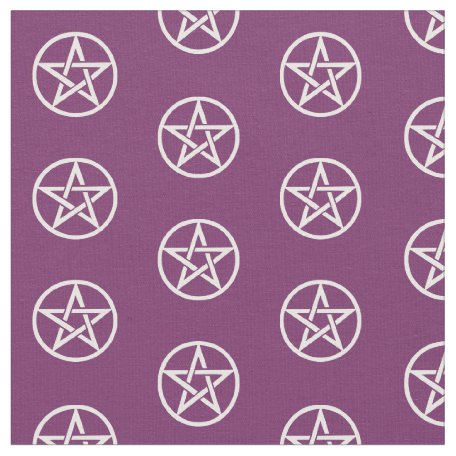 Black and White Pentacle Altar Cloth Material | Zazzle