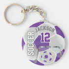 Personalized Soccer Ball Keychain Name and Number | Zazzle.com