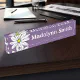Purple and Yellow Whimsical Daisy Custom Text Desk Name Plate | Zazzle