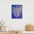 Purple Angel Art Poster Print | Zazzle