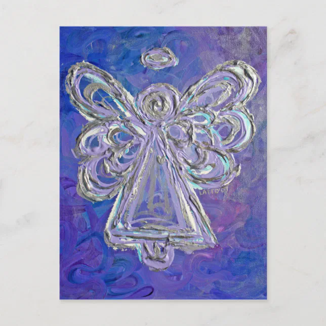 Purple Angel Postcard | Zazzle