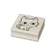 Purple Anime Cat Vector Art Rubber Stamp | Zazzle