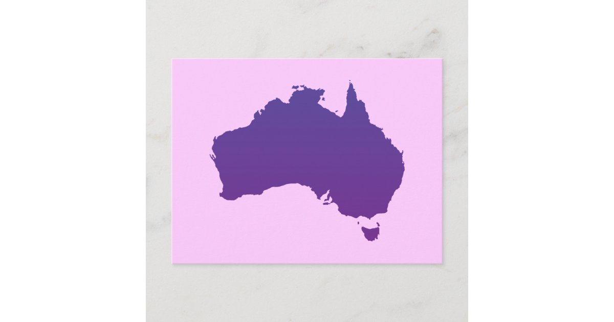 Purple Australia Postcard | Zazzle