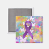 Purple Awareness Ribbon Magnet | Zazzle