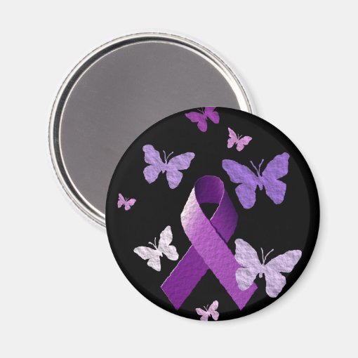 Purple Awareness Ribbon Magnet | Zazzle