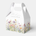 Purple Baby In Bloom Wildflower Baby Shower Gable Favor Boxes | Zazzle