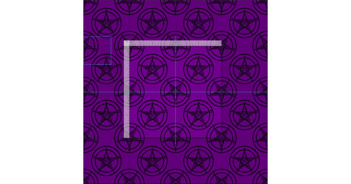 purple baphomet pentagram halloween fabric | Zazzle