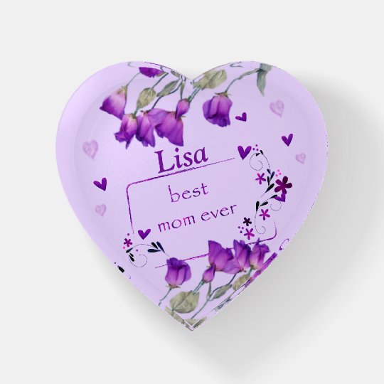Purple Best Mom Ever - Paperweight | Zazzle.com