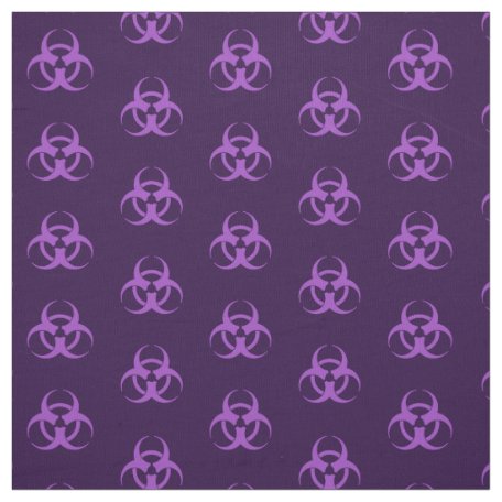 Pink Biohazard Symbol Fabric | Zazzle