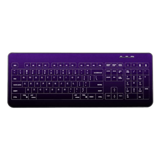 Purple Black Ombre Wireless Keyboard | Zazzle.com