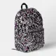 Purple Black Triangle Pattern Printed Backpack | Zazzle