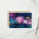 Purple, Blue, and Gold Alcohol Ink QR Code Wedding RSVP Card | Zazzle