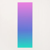 Purple blue and green ombre background yoga mat | Zazzle