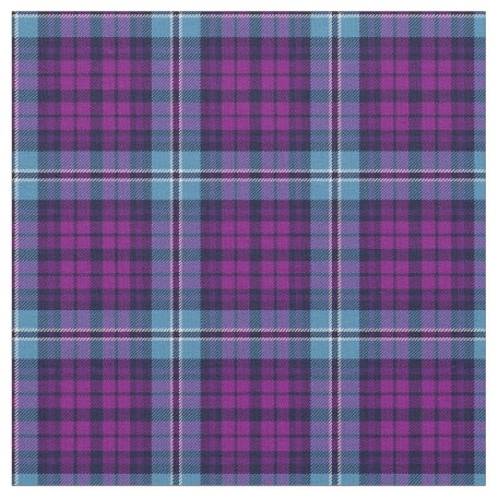 Modern Purple Plaid Fabric | Zazzle