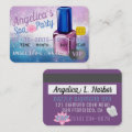 Purple|Blue VIP Pass| Credit Card Spa invitations | Zazzle