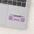 Purple boom box sticker | Zazzle