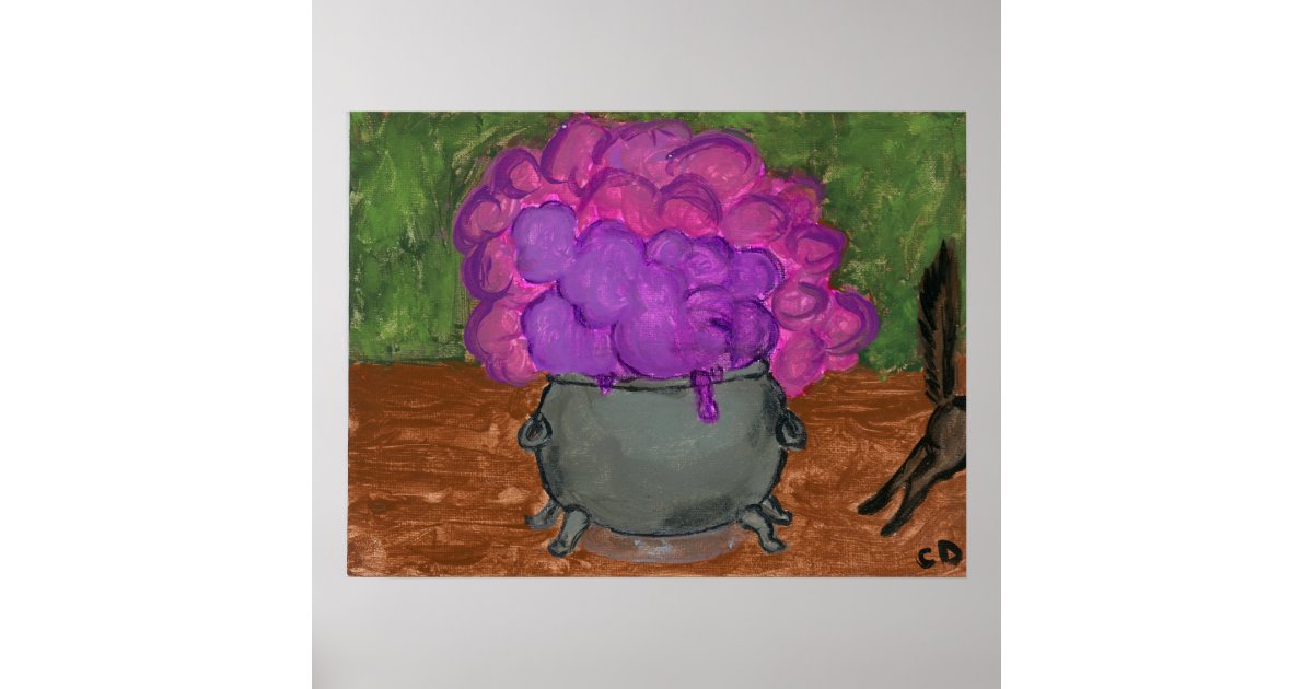 Purple Boom Poster | Zazzle