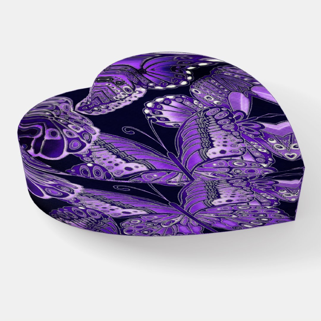 Purple Butterflies Paperweight | Zazzle