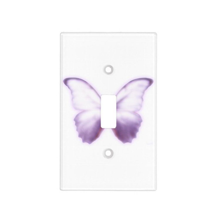 Purple Butterfly Light Switch Cover | Zazzle