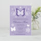 Purple Butterfly Quinceanera Invitations | Zazzle