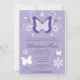 Purple Butterfly Quinceanera Invitations | Zazzle
