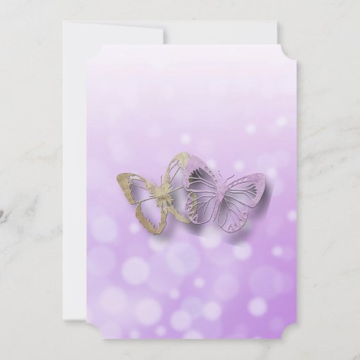 Purple Butterfly Wedding Invitations | Zazzle