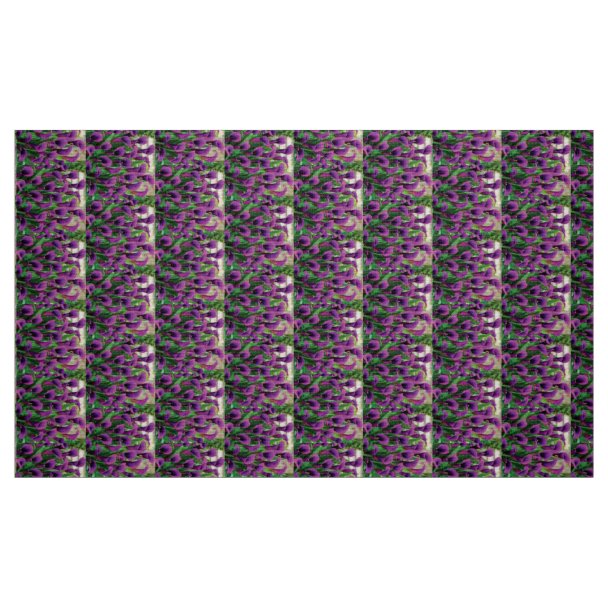 Elegant Gold and Crimson Calla Lilies Fabric | Zazzle