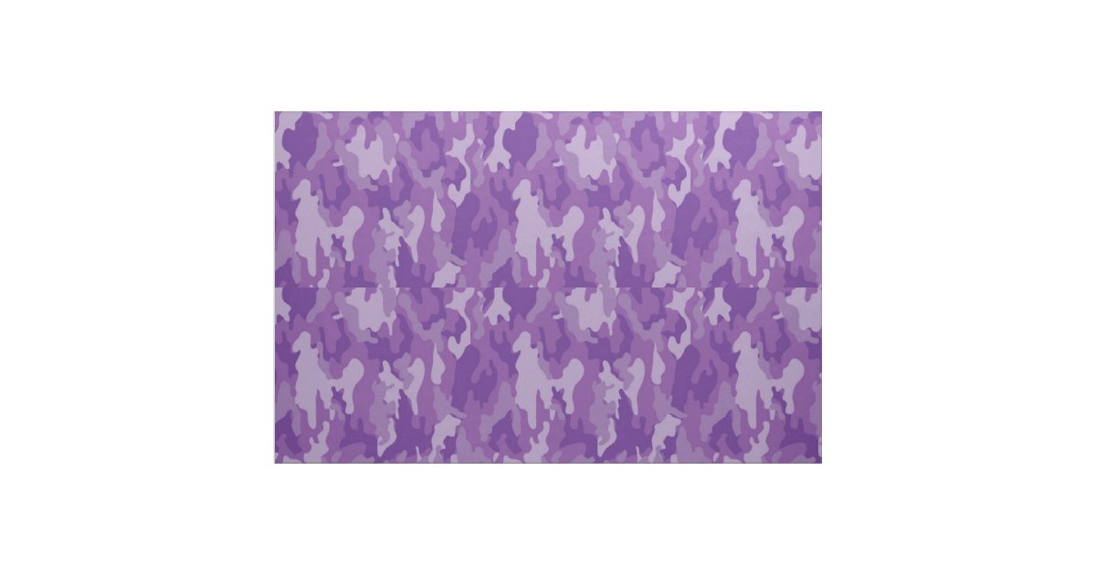 Purple Camo Camouflage Military Army Pattern Fabric | Zazzle