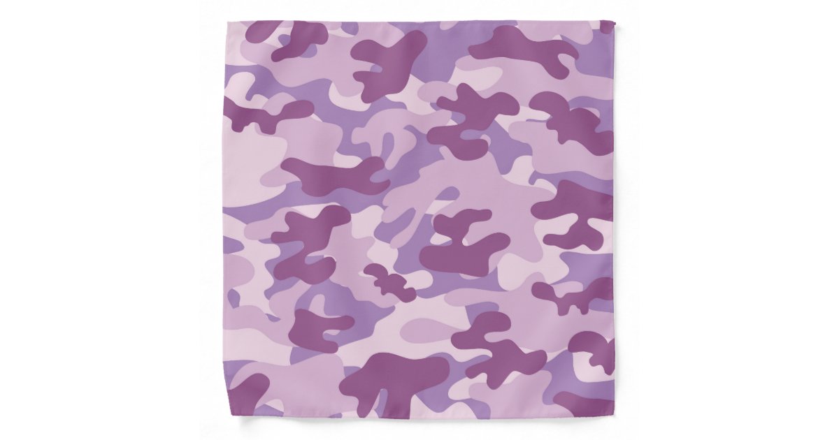 Purple Camo Design Bandana | Zazzle