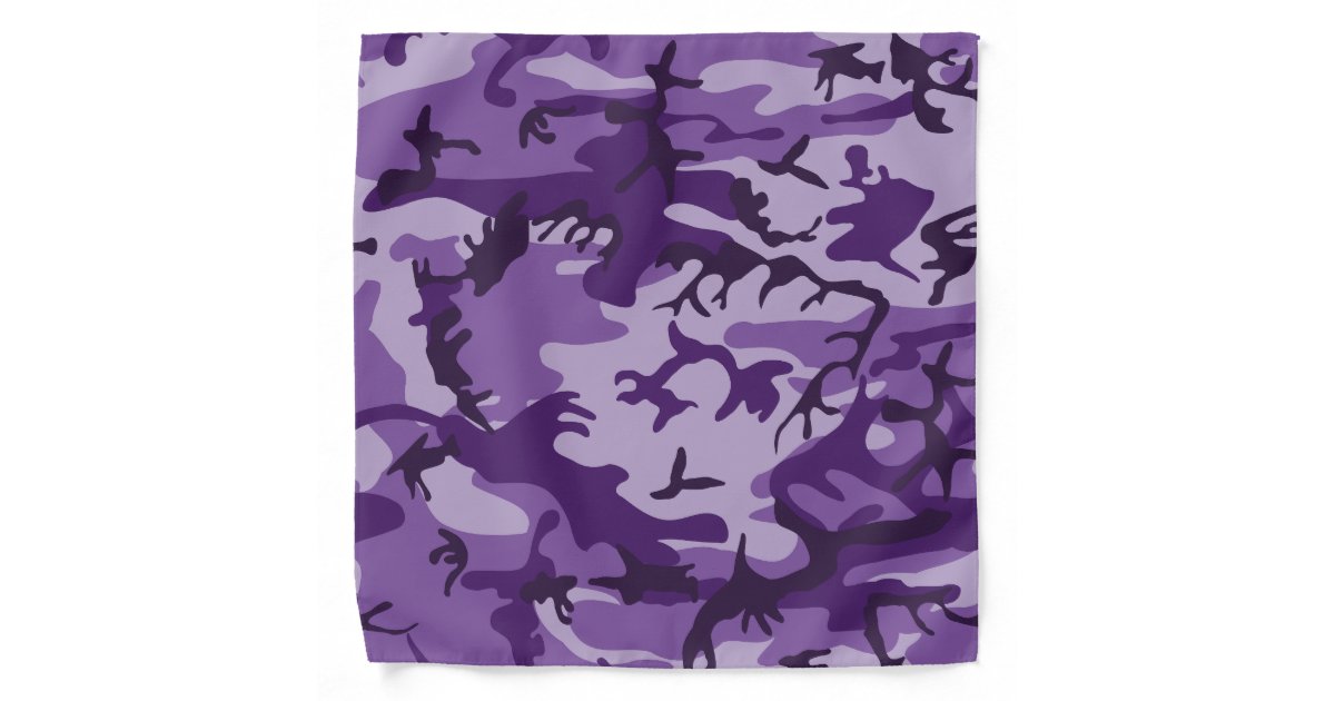 Purple Camouflage, Military, Army Bandana | Zazzle